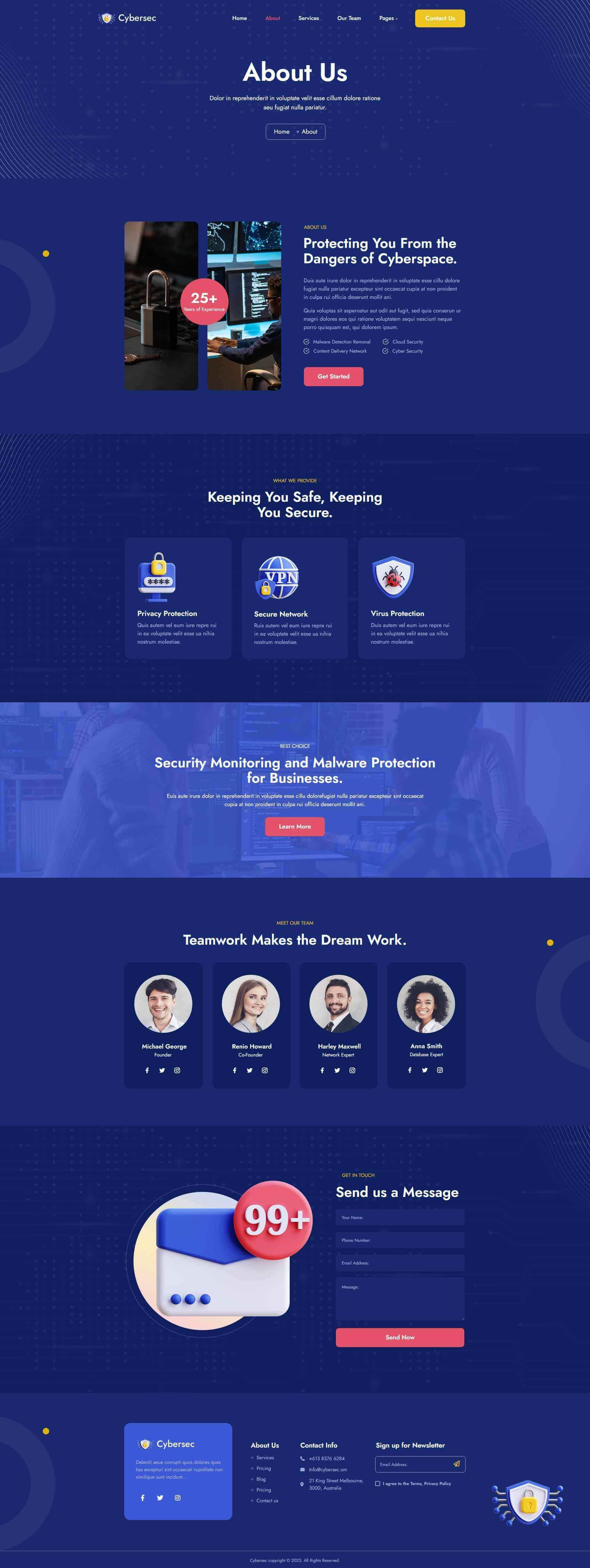 Cybersec - Security Services Elementor Template Kit by designingmedia